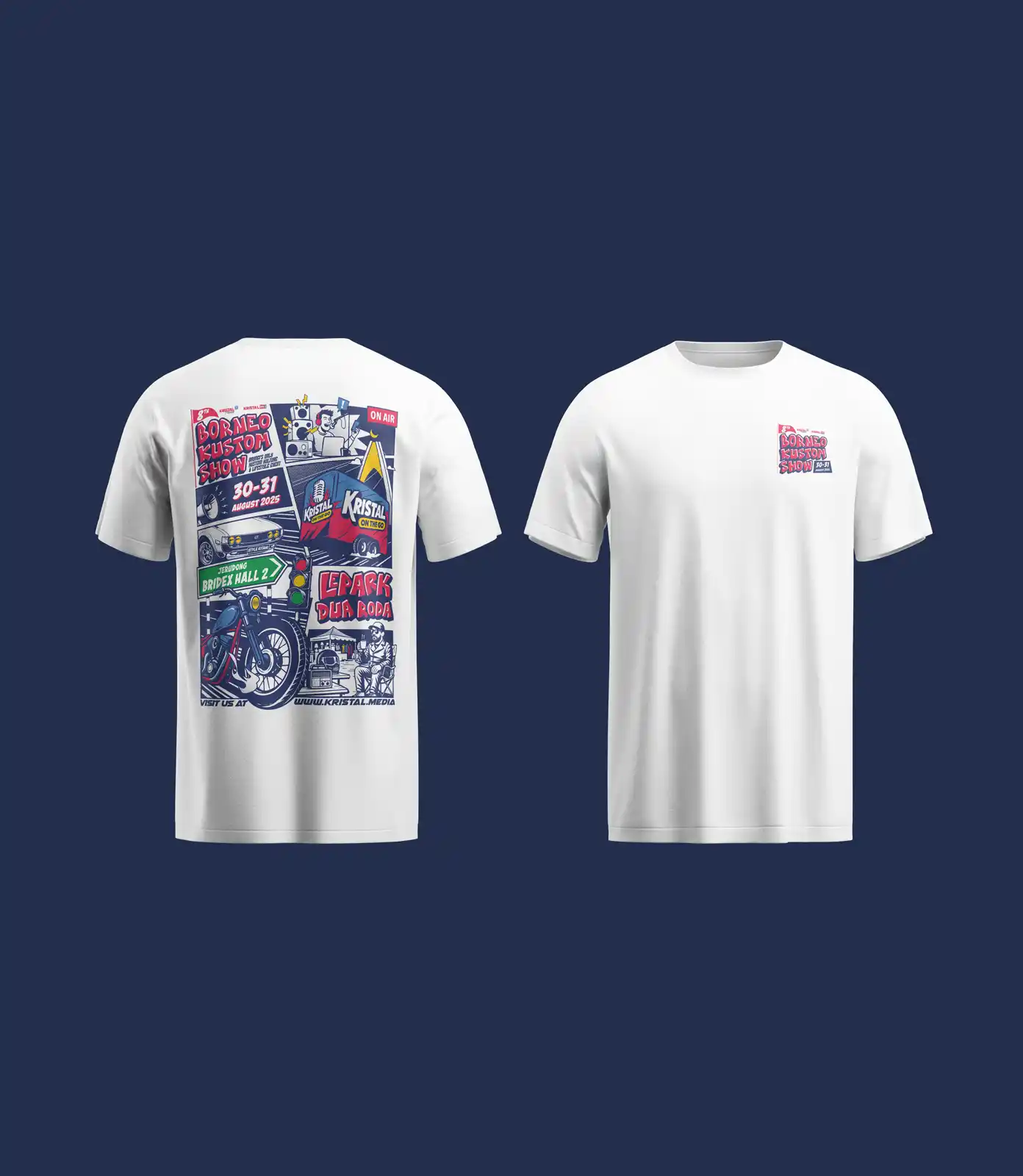 The Turbo Signal Tee (White) — Kristal Media